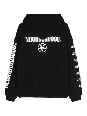 NEIGHBORHOOD X Anthrax Logo-print Hoodie