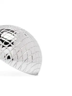 Yvonne Léon 9kt White Gold Diamond Disco Ball Earrings