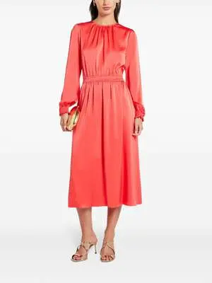 Michael Kors Open-back Satin Midi Dress