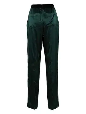 TOM FORD Silk Satin Pyjama Bottoms - Green