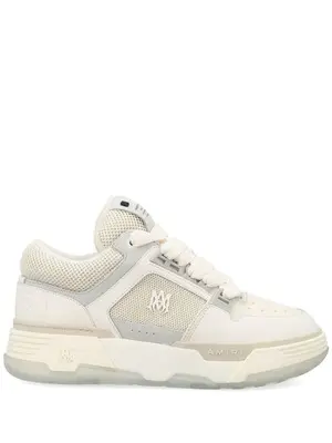 Amiri Ma-1 Lace-up Leather And Mesh Sneakers - Neutrals