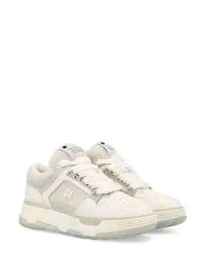 Amiri Ma-1 Lace-up Leather And Mesh Sneakers - Neutrals