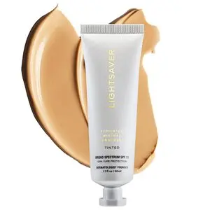 LIGHTSAVER Tinted Activated Mineral Face Sunscreen Broad Spectrum Spf 33