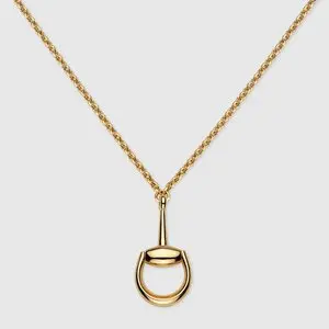 Gucci Horsebit 18k Long Chain Necklace - Yellow Gold
