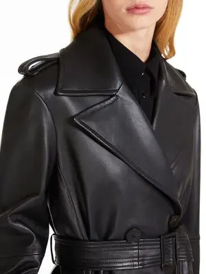 Max Mara Nappa Leather Trench Coat