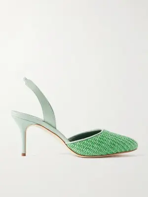 Manolo Blahnik Casam 70 Slingback Pumps