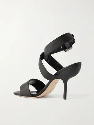 Manolo Blahnik Helua 105 Textured-leather Sandals
