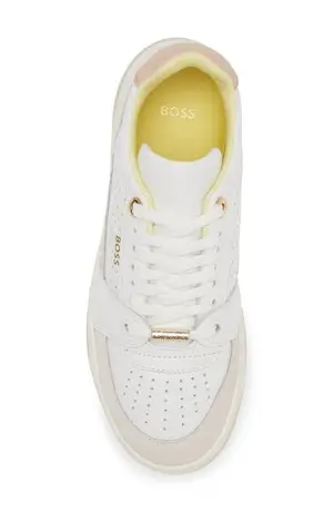 BOSS Baltimore Leather Sneakers - White Multi