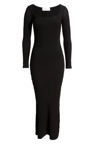 NIKKI LUND Long Sleeve Sculpting Knit Maxi Dress