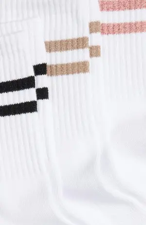 HIGH HEEL JUNGLE 3-pack Varsity Grip Crew Socks - Fresh