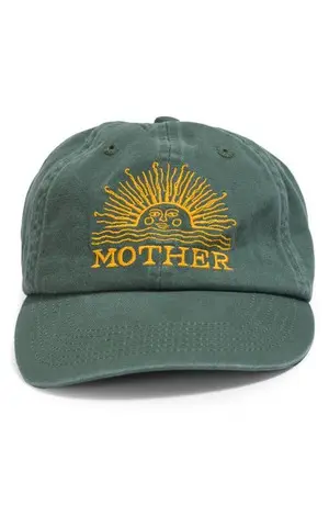 MOTHER Hats Off Baseball Cap - Green Blazing Hat