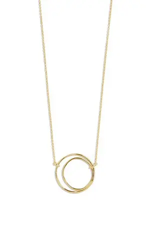 Argento Vivo Layered Circle Pendant Necklace