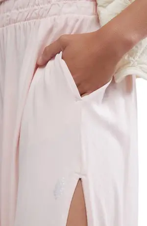 Free People Hot Shot Slit Wide Leg Pants