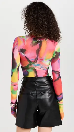 AFRM Kaylee Crewneck Mesh Top