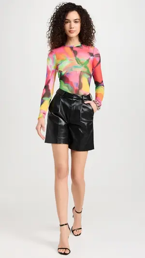 AFRM Kaylee Crewneck Mesh Top