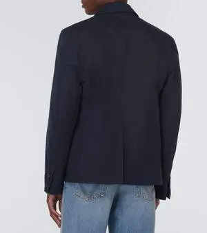 Bottega Veneta Double-breasted Cotton Twill Blazer