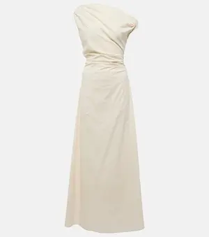 Staud Maxi Phare Cotton Poplin Dress