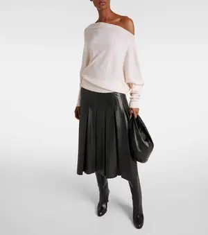Altuzarra Grainge Off-shoulder Cashmere Sweater - White