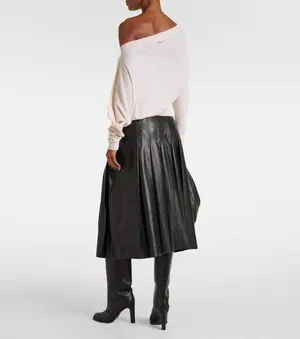 Altuzarra Grainge Off-shoulder Cashmere Sweater - White
