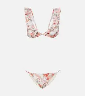 Etro Paisley Ruffled Bikini