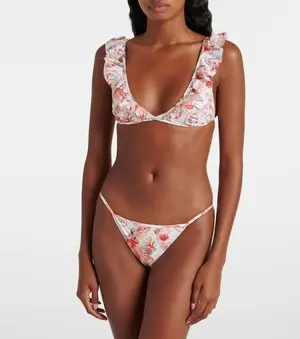 Etro Paisley Ruffled Bikini