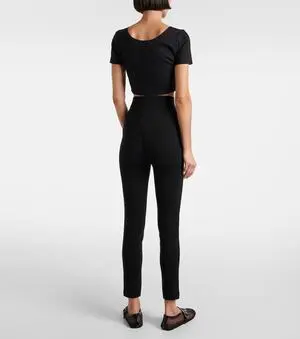 Alaïa Logo Crop Top