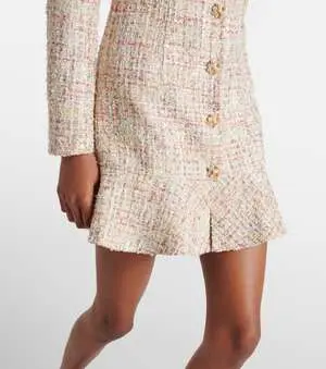 SELF-PORTRAIT Embellished Bouclé Mini Dress