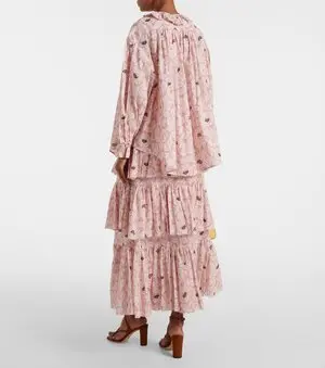 Zimmermann Ottie Floral Ruffled Top