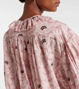 Zimmermann Ottie Floral Ruffled Top