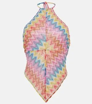 Missoni Zigzag Cotton-blend Lamé Top
