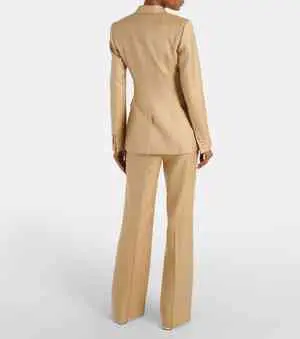 Gabriela Hearst Wool, Silk, And Linen Blazer - Beige