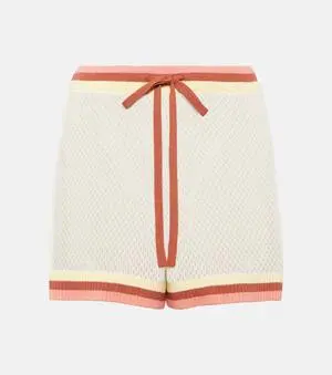 Zimmermann Golden High-rise Shorts