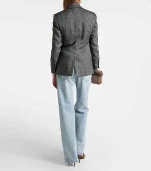 Brunello Cucinelli Wool-blend Blazer - Grey