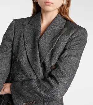 Brunello Cucinelli Wool-blend Blazer - Grey