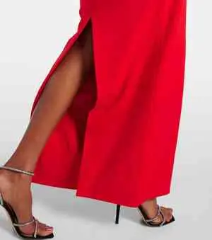 Solace London Talia Off-shoulder Gown - Red