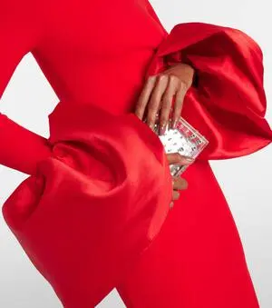 Solace London Talia Off-shoulder Gown - Red