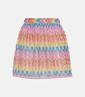 Missoni Zig Zag Pointelle Miniskirt