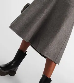 Brunello Cucinelli Mid-rise Midi Skirt