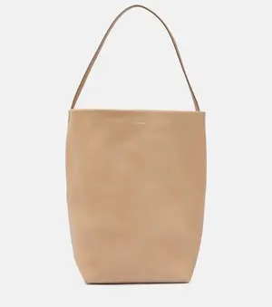 THE ROW Park Large Leather Tote Bag - Beige