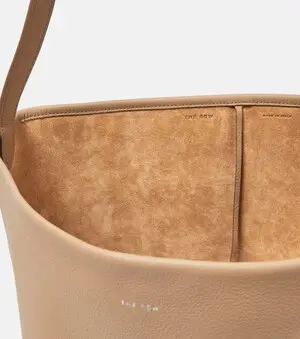 THE ROW Park Large Leather Tote Bag - Beige