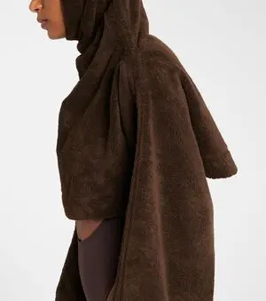 Alaïa Cropped Cotton Terry Hoodie