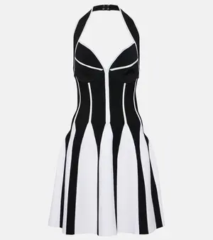 Balmain Halterneck Minidress - Black