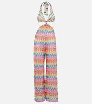 Missoni Zigzag Cotton-blend Lamé Jumpsuit - Multicoloured