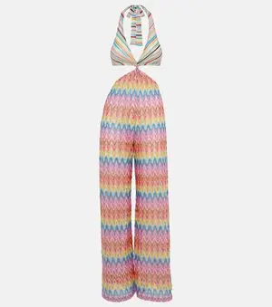 Missoni Zigzag Cotton-blend Lamé Jumpsuit - Multicoloured