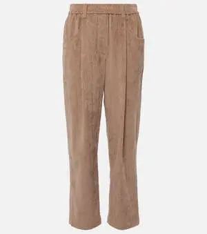 Brunello Cucinelli Pleated Straight-leg Trousers