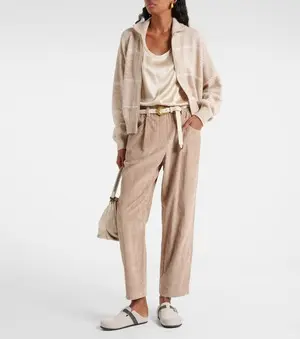Brunello Cucinelli Pleated Straight-leg Trousers