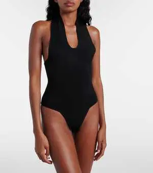 Khaite Toto Halterneck Bodysuit - Black