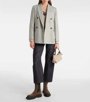 Brunello Cucinelli Wool And Cashmere Flannel Blazer