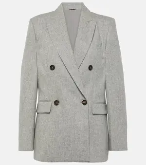 BRUNELLO CUCINELLI Brunello Cucinelli Wool And Cashmere Flannel Blazer