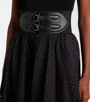 Alaïa Cotton-blend Midi Skirt